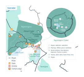 Ngorongoro Maps of Conservation Area & Crater - TourRadar