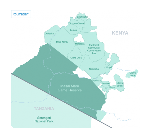 Masai Mara Maps: Location, Migration & Road Map - TourRadar