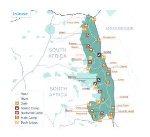 Kruger Maps: Camps, Animals & Surroundings - TourRadar