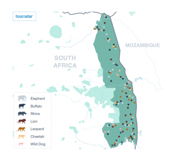 Kruger Maps: Camps, Animals & Surroundings - TourRadar