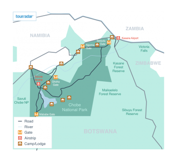 Chobe National Park Maps - TourRadar