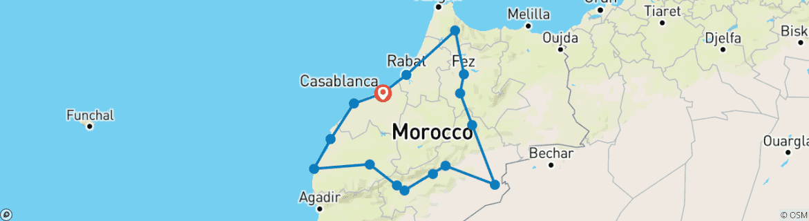 Morocco Tours 10 Days Tour From Casablanca by Marrakech Dream Trips ...