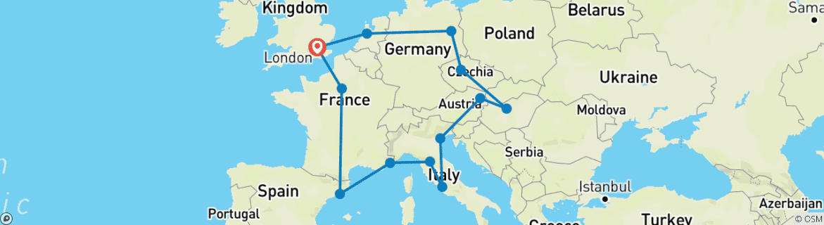 Whole of Europe Group Rail Tour (18-35) by Euroventure Travel with 5 ...