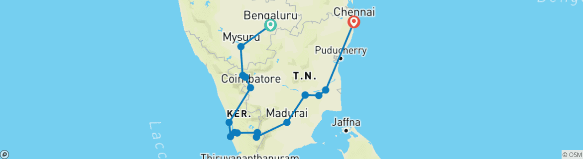 Grand Tour of South India by Golden Triangle India Tours (Code: GTSI ...