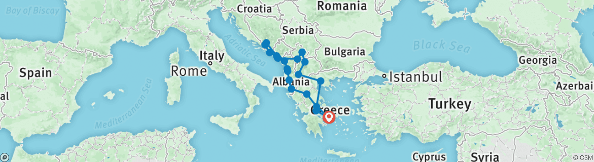 Seven countries in 14 days: small group tour from Athens by Choose ...
