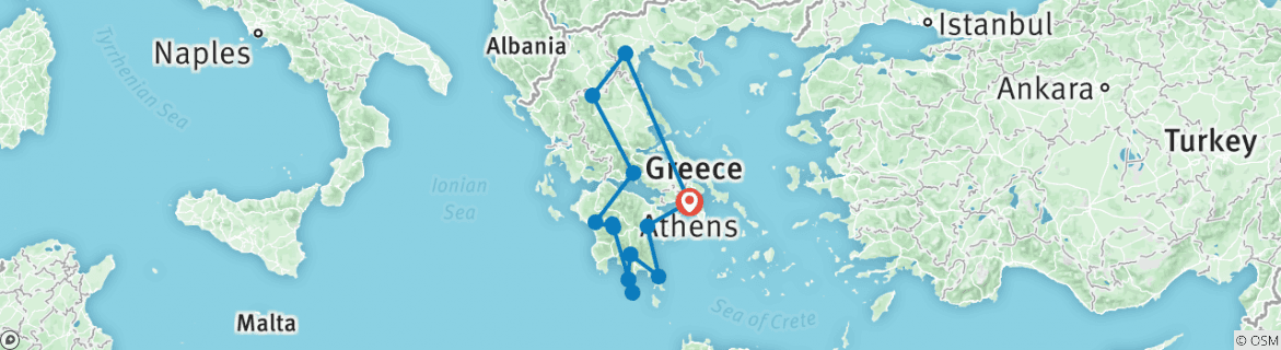 13 Day Tour in Mystras, Argolis, Delphi, Monemvasia, Meteora, Vergina ...