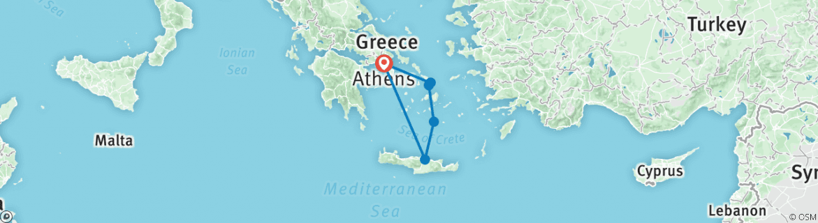 Athens, Mykonos, Delos, Santorini & Heraklion(Crete), 11-Day tour by ...