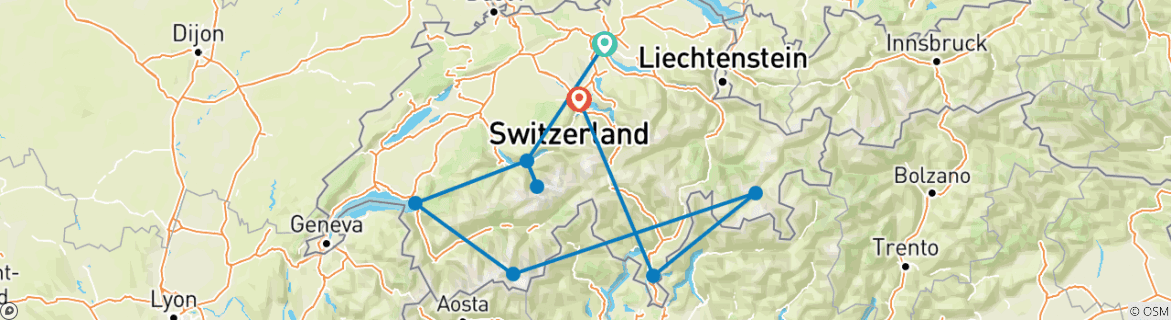 8-Day Independent Tour of Switzerland Train Experience by Agate Travel ...