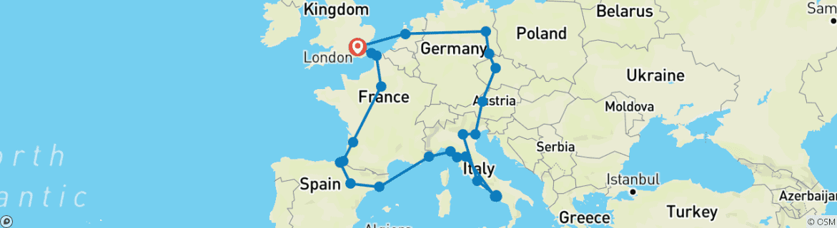 European Quest (Summer, Start London, 25 Days) by Contiki with 100 Tour ...