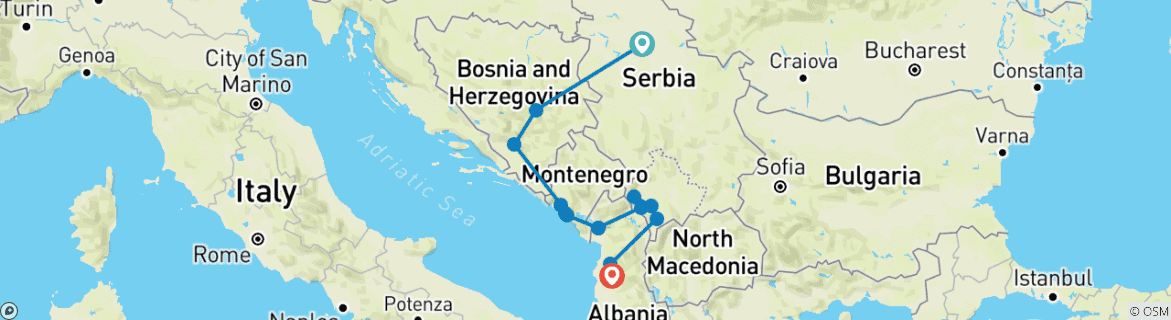 Small Group Tour; Belgrade to Tirana 5 Balkan Countries in 8 Days by ...