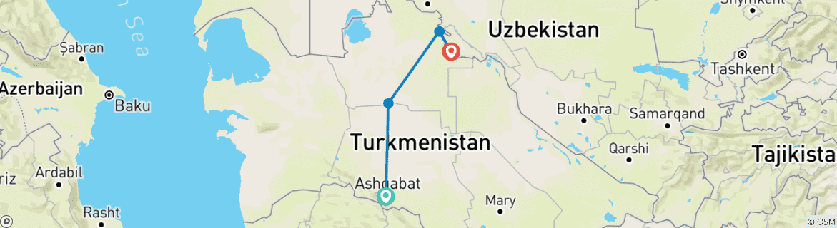 Ashgabat to Khiva (Turkmenistan and Uzbekistan tour) by Stantrips ...