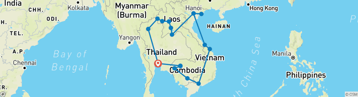 South East Asia Loop (18 destinations) by Intrepid Travel with 3 Tour ...